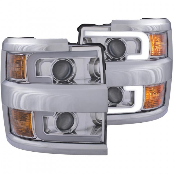 Anzo 111360 Chrome Plank Style Projector Headlights | XDP