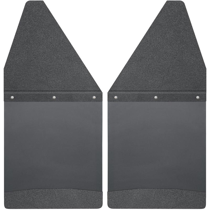 Husky Liners 17101 Kick Back Mud Flaps Black Top/Black Weight (12") | XDP
