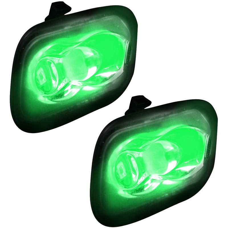Recon 264243GR Green LED Mirror / Puddle Lights | XDP