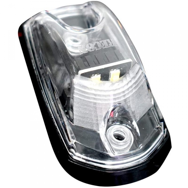Recon 264342WHCL Clear Lens White LED Cab Lights with Install Kit | XDP