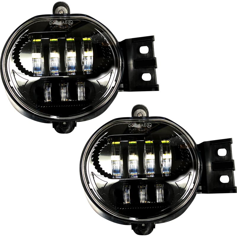 Recon 264522BK Smoked LED Fog Lights | XDP