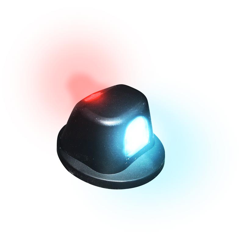 Recon 264900 White LED License Plate Lights With Red Running Light Kit ...