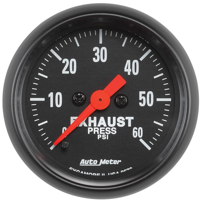 Auto Meter 2672 Z-Series Exhaust Pressure Gauge | XDP