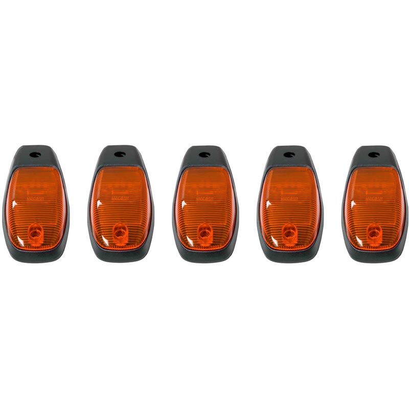 Recon 264345AM Amber Lens Amber LED Cab Lights | XDP