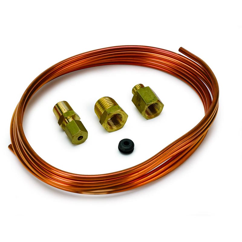 Auto Meter 3224 Copper Tubing Line 1/8" (6ft) With Brass Fittings | XDP
