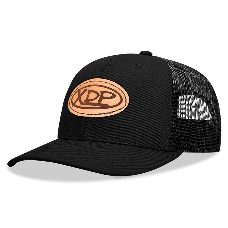XDP - Xtreme Diesel Performance Leather Patch Black Trucker Cap | XDP
