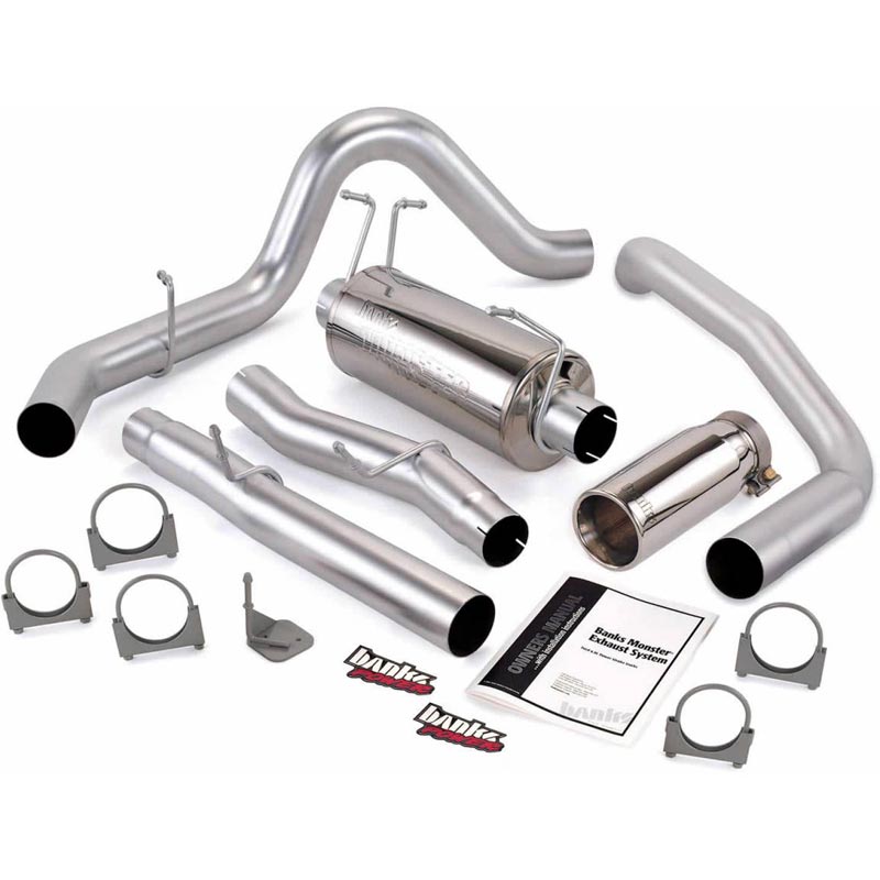 Banks Power 48783 4" Turbo-Back Single Monster Exhaust System | XDP