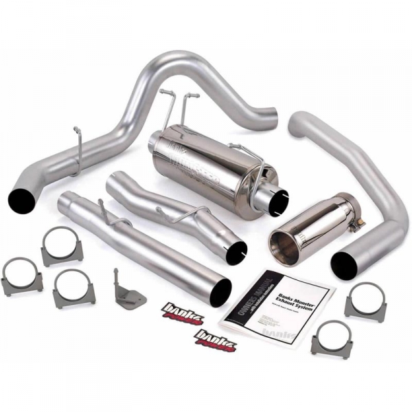 Banks Power 48784 4" Turbo-Back Single Monster Exhaust System | XDP
