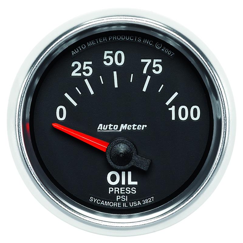 Auto Meter 3827 GS Series Oil Pressure Gauge | XDP