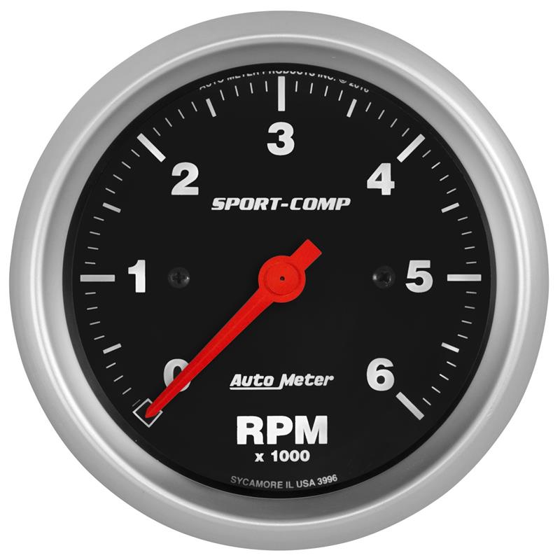 Auto Meter 3996 Sport-Comp 3-3/8" In-Dash Tachometer | XDP