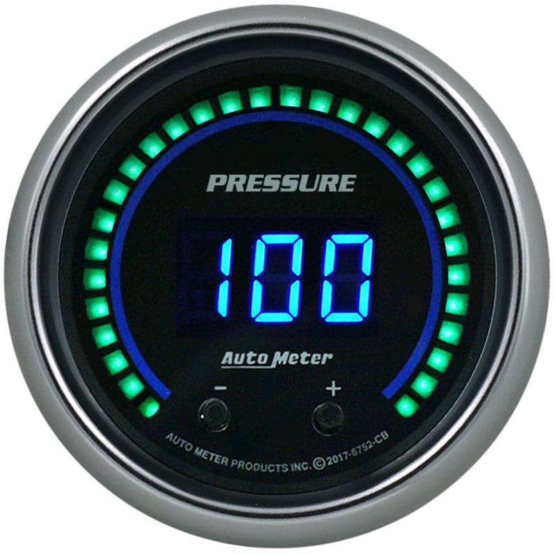Auto Meter 6752-CB Cobalt Elite Digital Fluid Pressure Gauge | XDP