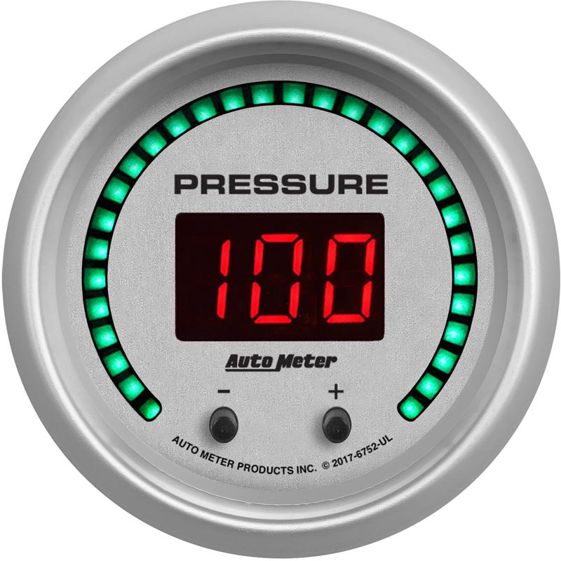 Auto Meter 6752-UL Ultra-Lite Elite Digital Fluid Pressure Gauge | XDP