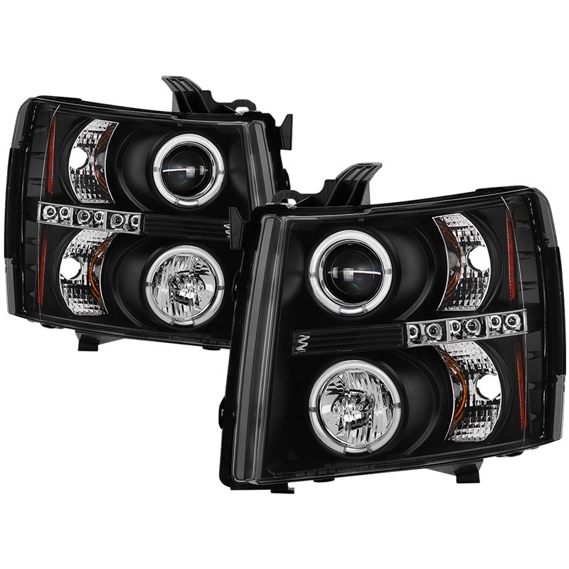 Spyder 5009494 Black Projector Headlights w/ LED Halo | XDP
