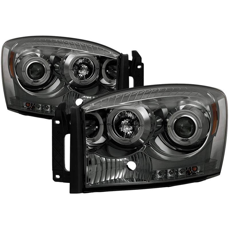 Spyder 5010025 Smoke HeadLights With LED Halo | XDP