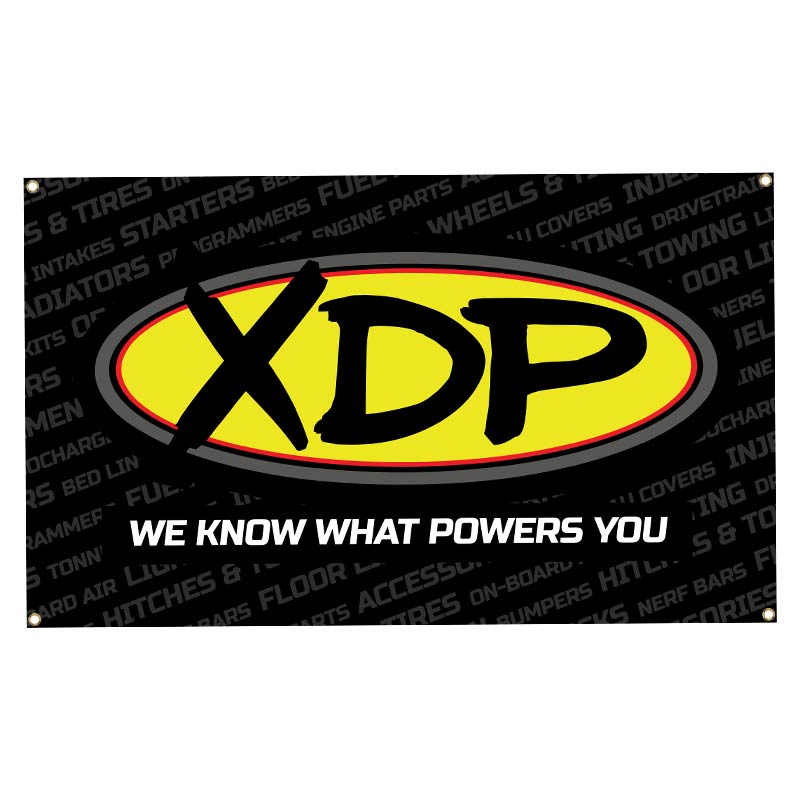 XDP - We Know What Powers You Vinyl Banner XD807 | XDP