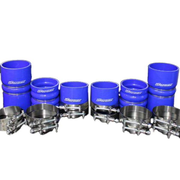 CNC Fabrication 423024 Intercooler Boot Kit - Blue | XDP