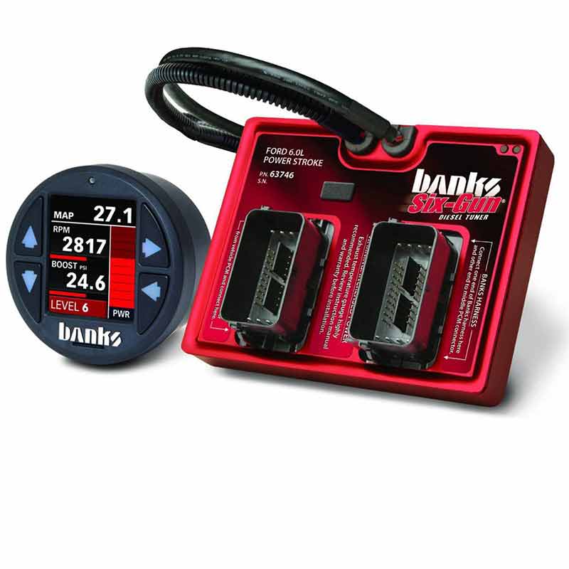 Banks Power 61424 Six-Gun Diesel Tuner With iDash 1.8 SuperGauge | XDP
