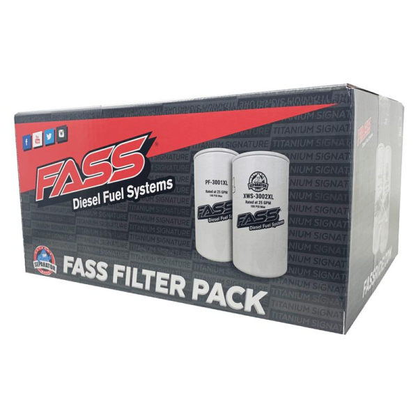 FASS Fuel Systems Filter Pack XL (Water Separator & Fuel Particulate ...