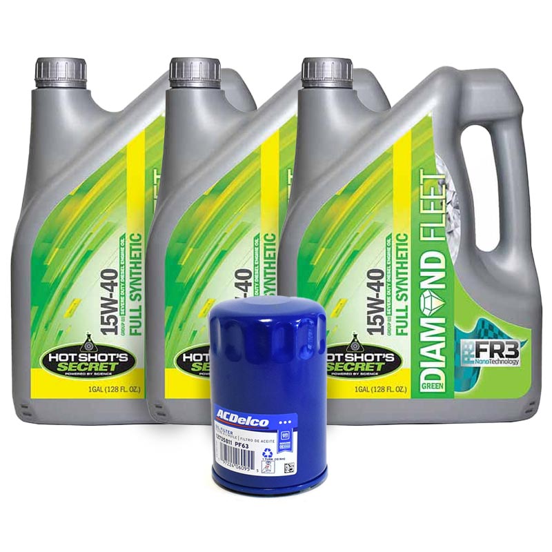 GM 6.6L Duramax 15W-40 Oil Change Bundle (OE Oil Filter) XDK175 | XDP