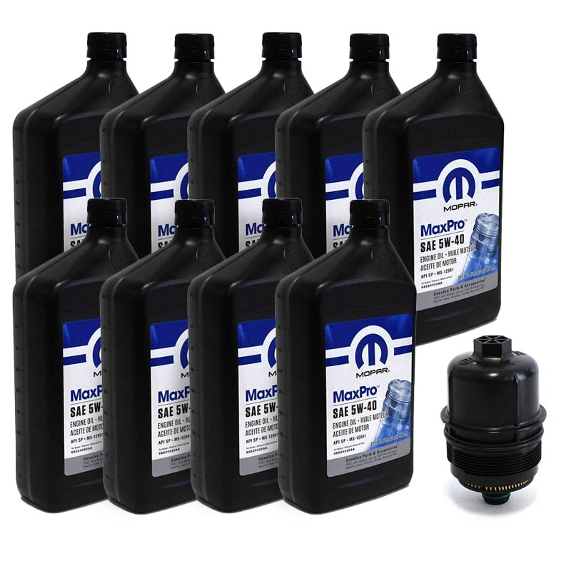 Jeep Wrangler 3.0L EcoDiesel 5W-40 Oil Change Bundle (OE Oil Filter ...