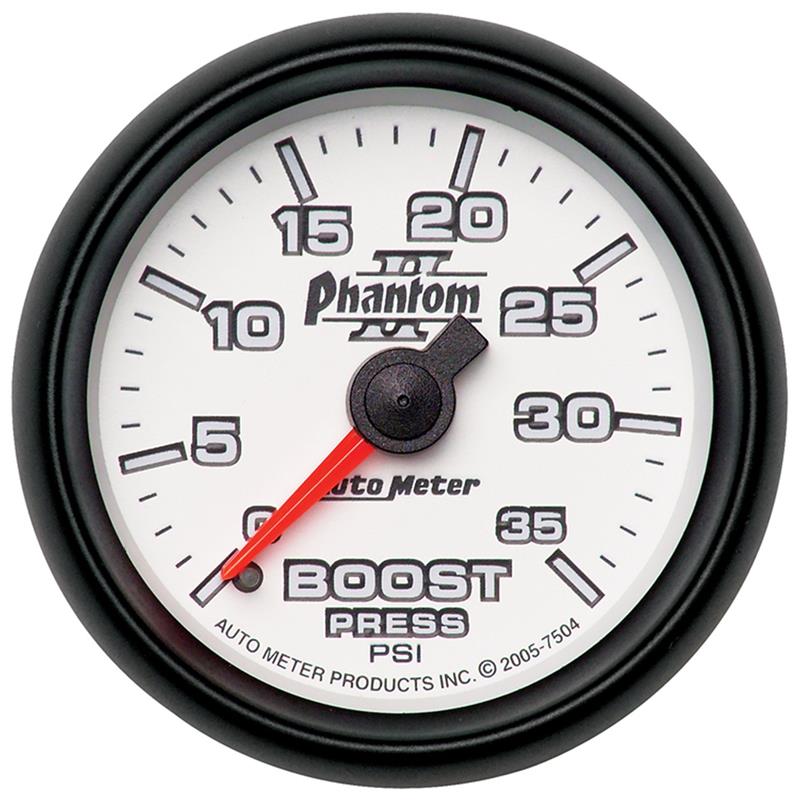 Auto Meter Phantom II Series Boost Gauge 7504 | XDP