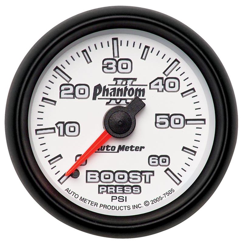 Auto Meter Phantom II Series Boost Gauge 7505 | XDP