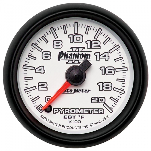 Auto Meter Phantom II Series Pyrometer Gauge 7545 | XDP