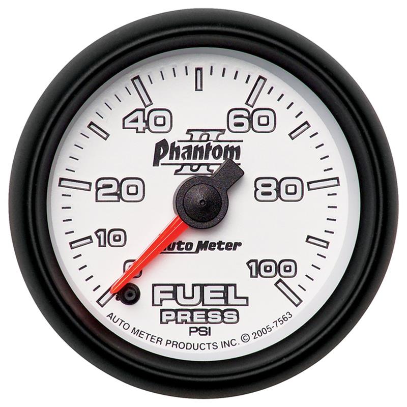 Auto Meter Phantom II Series Fuel Pressure Gauge Kit 7563 | XDP