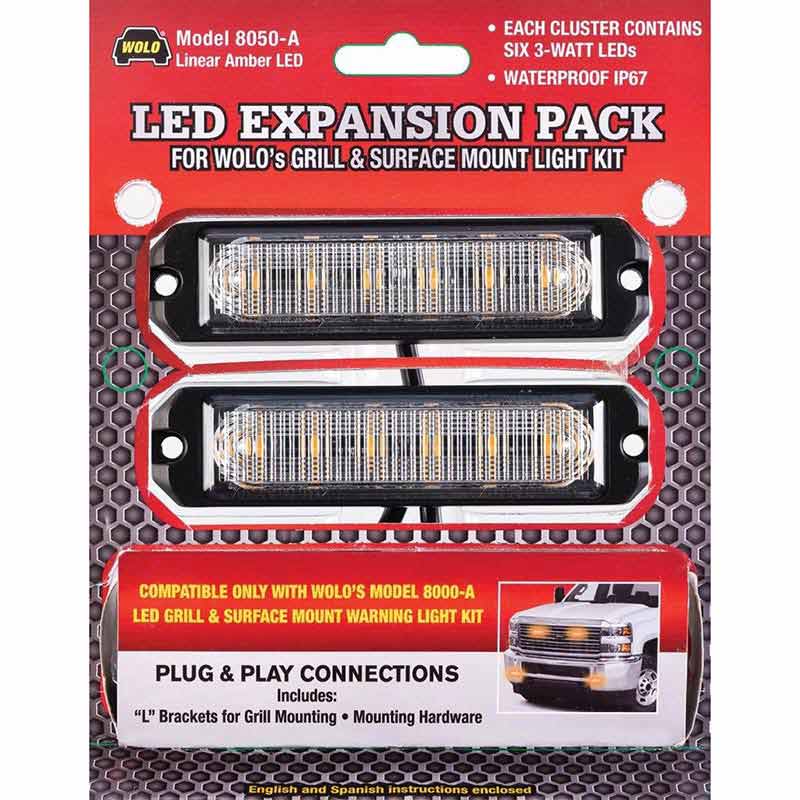 Wolo 8050-A Amber Warning Light LED Expansion Kit | XDP