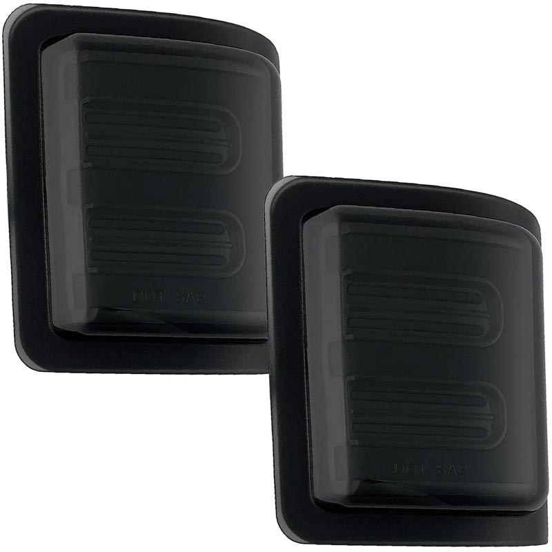 Recon 264140WHBKS Ultra High Power OLED Smoked White Side Mirror Lenses