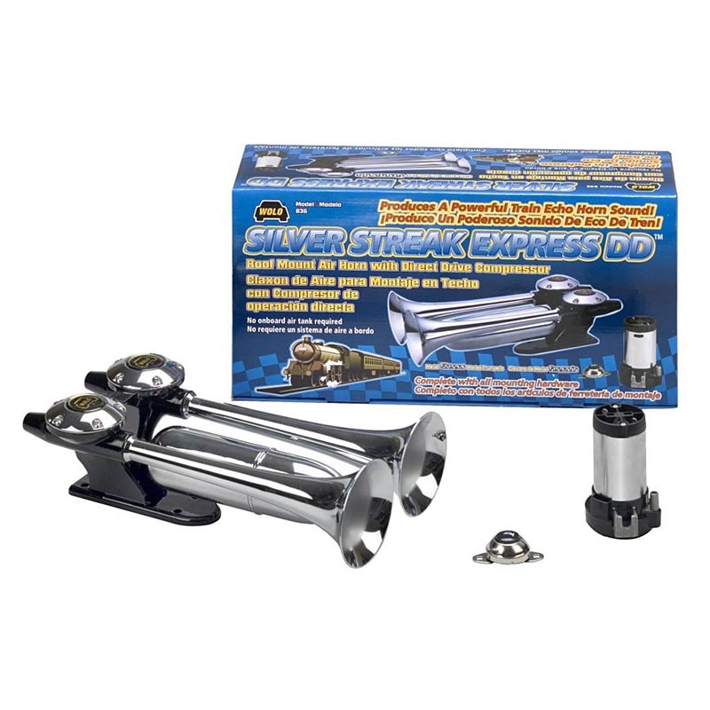 Wolo 836 Silver Streak DD Air Horn with Direct Drive Compressor | XDP