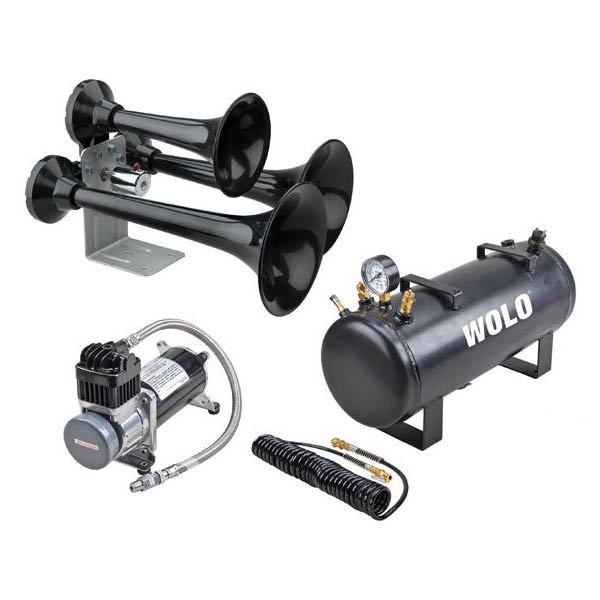 Wolo 847-858 Siberian Express Pro Black Train Horn Kit | XDP
