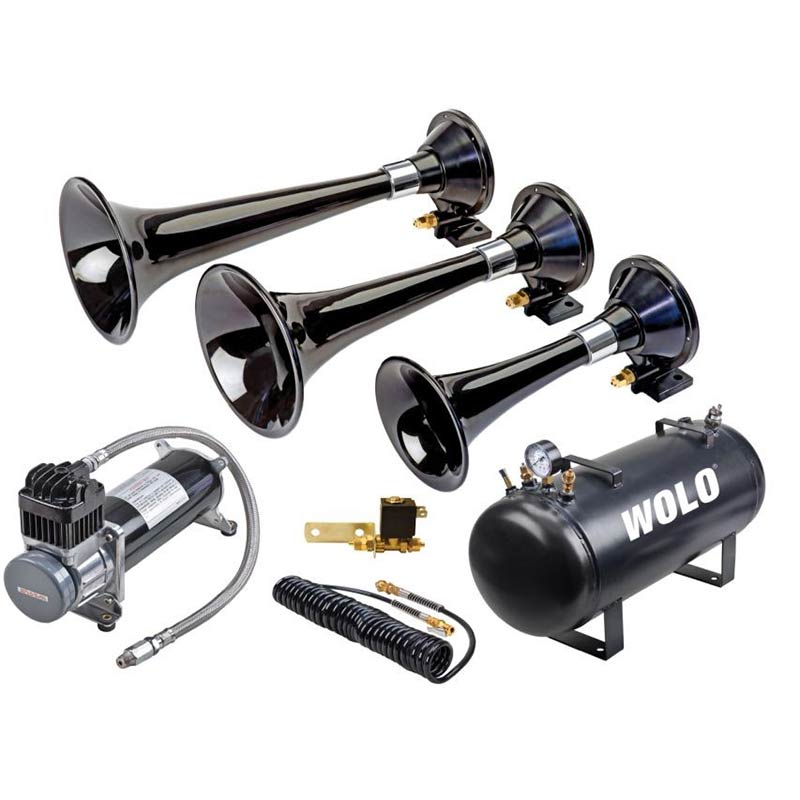 Wolo 875-860 Euro Express Pro Plus Black Train Horn Kit | XDP