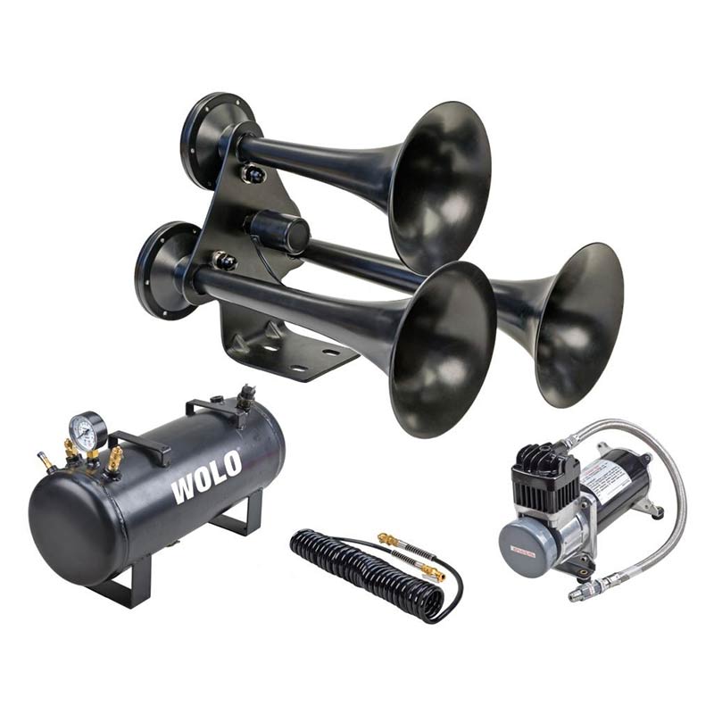 Wolo 887-860 Midnight Express Pro Pluse Black Train Horn Kit | XDP