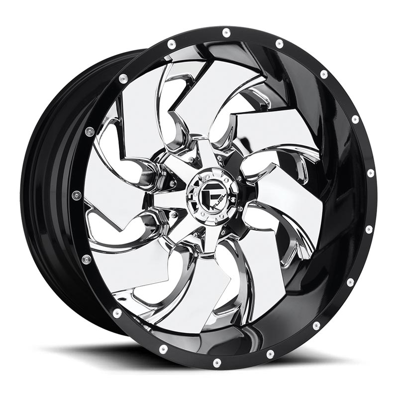 Fuel Cleaver D240 2-PC Wheel - Gloss Back - Chrome | XDP