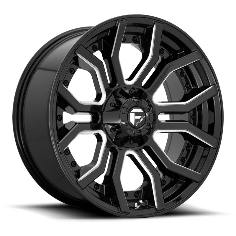 Fuel Rage D711 1-PC Wheel - Gloss Black - Milled | XDP
