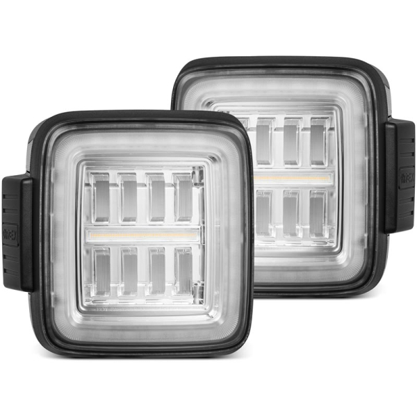 AlphaRex 602030 NOVA-Series Chrome Prismatic LED Tail Lights | XDP