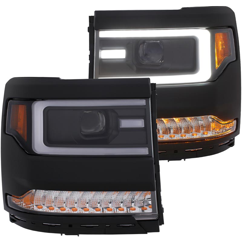 Anzo 111375 Black Projector Headlights With Sequential Turn Signals | XDP