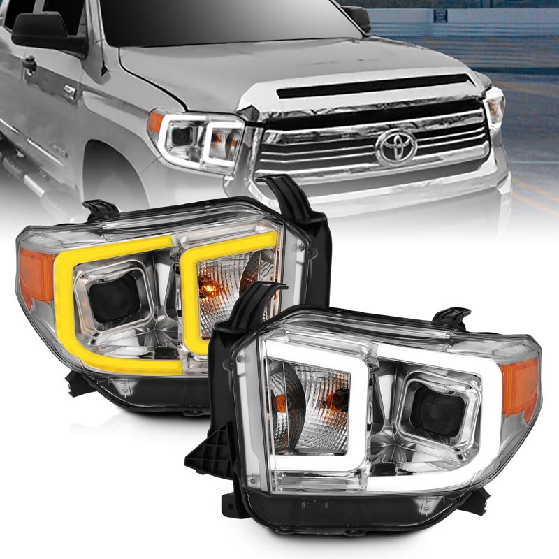 Anzo 111415 Chrome Plank Style Switchback Projector Headlights | XDP