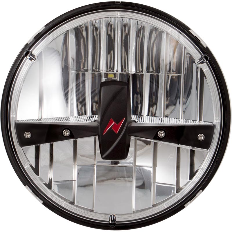 Anzo 881036 7" Round Black LED Headlights | XDP