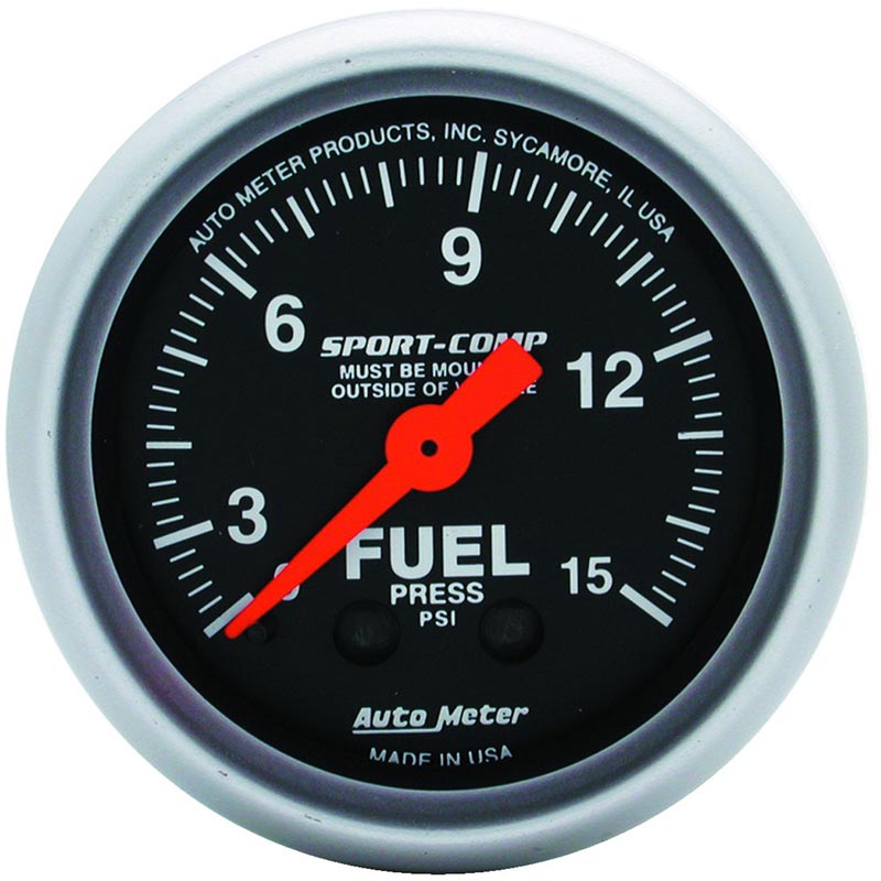 Auto Meter 3311 Sport-Comp Fuel Pressure Gauge | XDP