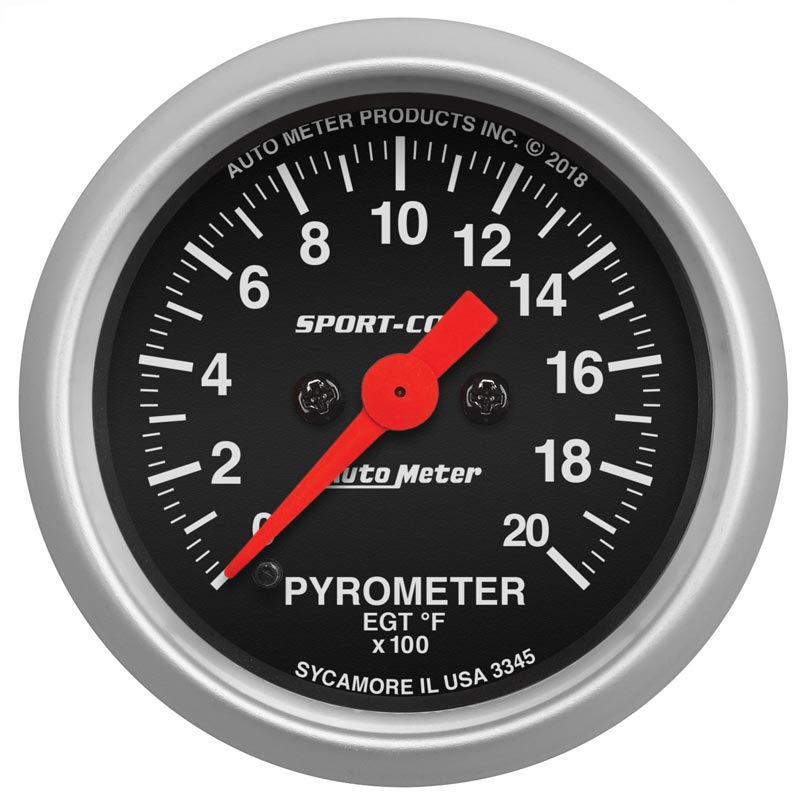 Auto Meter 3345 Sport-Comp Pyrometer Gauge | XDP
