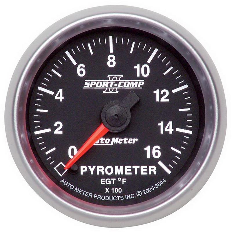 Auto Meter 3644 Sport-Comp II Pyrometer Gauge | XDP