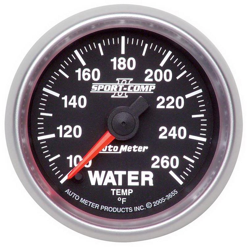 Auto Meter 3655 Sport-Comp II Water Temp Gauge | XDP