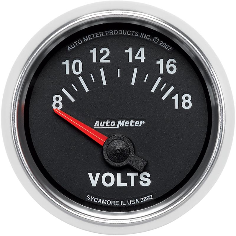 Auto Meter 3892 GS Series Voltmeter Gauge | XDP