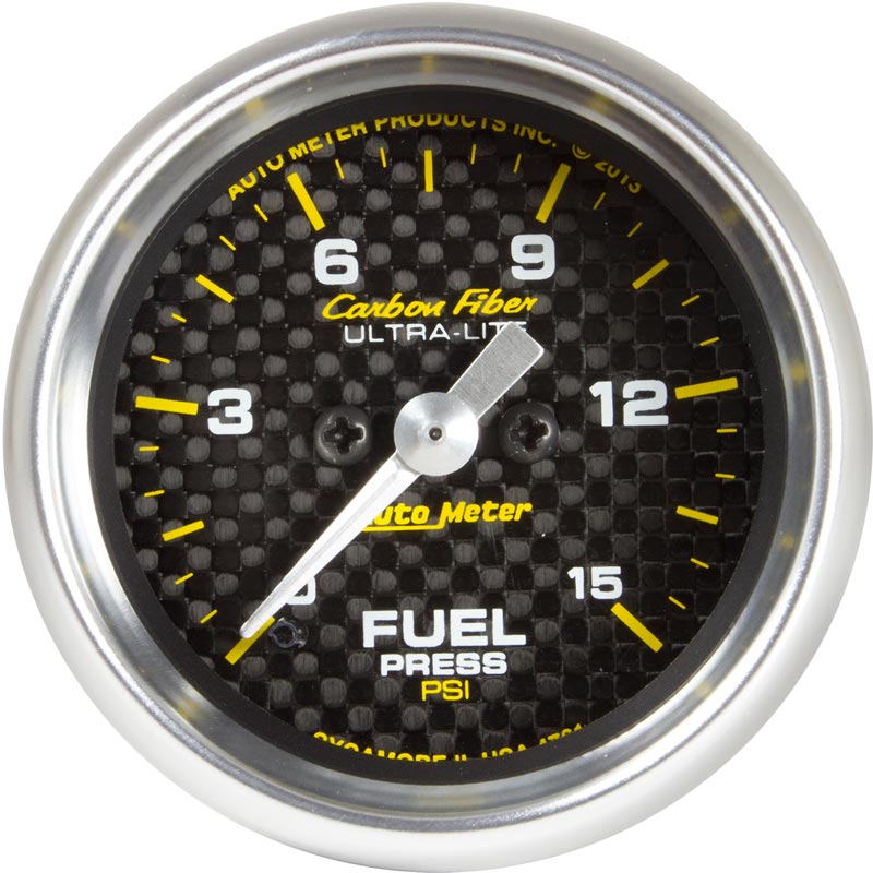 Auto Meter 4761 Carbon Fiber Fuel Pressure Gauge | XDP