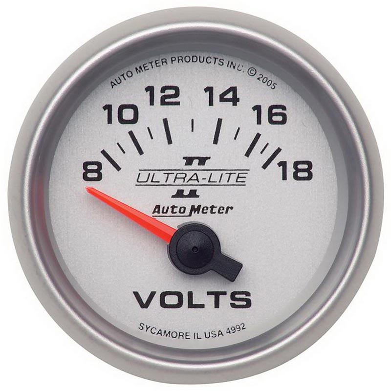 Auto Meter 4992 Ultra-Lite II Voltmeter Gauge | XDP