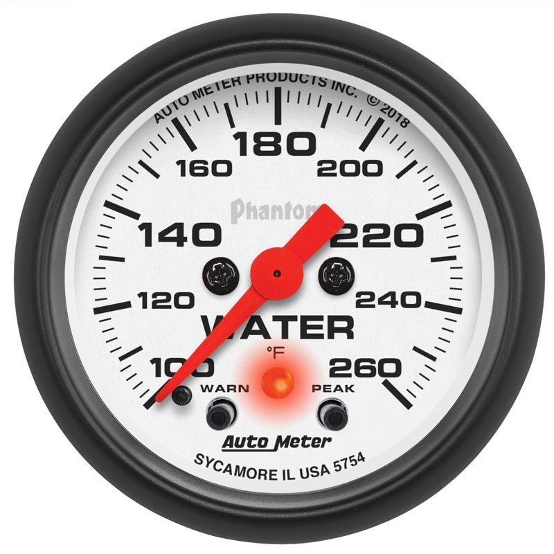 Auto Meter 5754 Phantom Series Water Temp Gauge | XDP