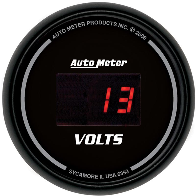 Auto Meter 6393 Sport-Comp Digital Voltmeter Gauge | XDP