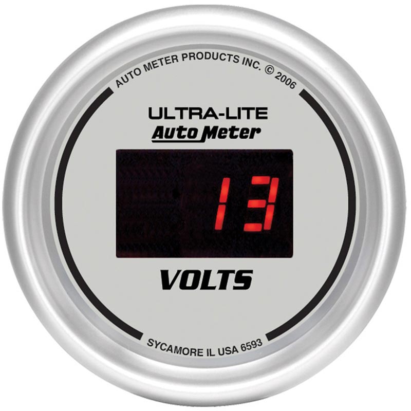 Auto Meter 6593 Ultra-Lite Digital Voltmeter Gauge | XDP
